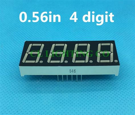 4 Bits Digital Tube Led Display 7 Segment Green 0 Grandado