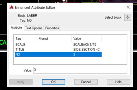 enhanced attribute editor 순서 고캐드 캐드 cad 정보의 중심