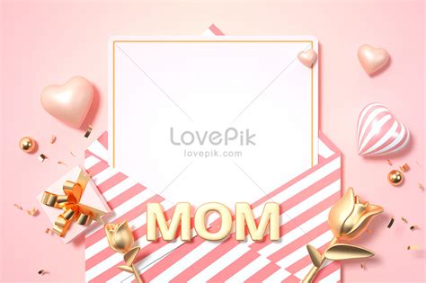 어머니의 날 봉투 배경 배경 사진 및 창의적인 일러스트 무료 다운로드 Lovepik