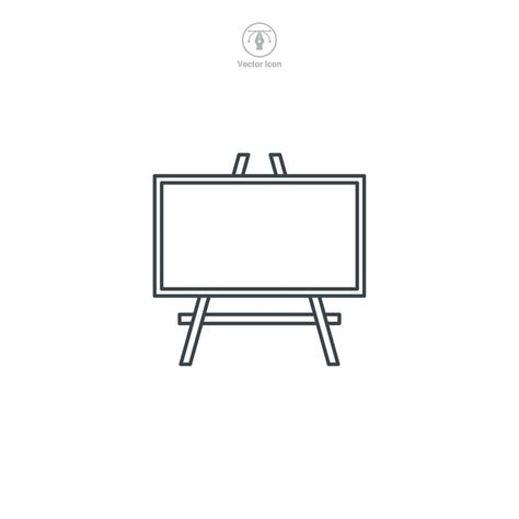 Presentation Board Icon A Visually Engaging Vector Illustration Of A Presentation Board