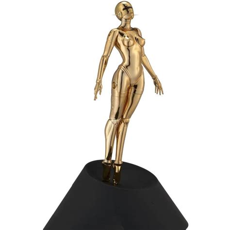 sculpture “sexy robot floating” from hajime sorayama dope gallery