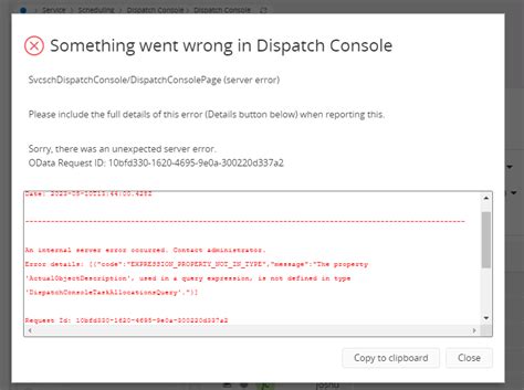 Error In Dispatch Console On Exporting All Columns Ifs Community