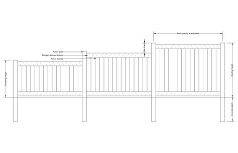 Wood Fence Details Draw A Fence