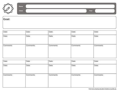 Iep Goal Tracking Template Content Calendar Template