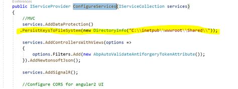 Using An In Memory Repository Keys Will Not Be Persisted To Storage 9908 Support Center