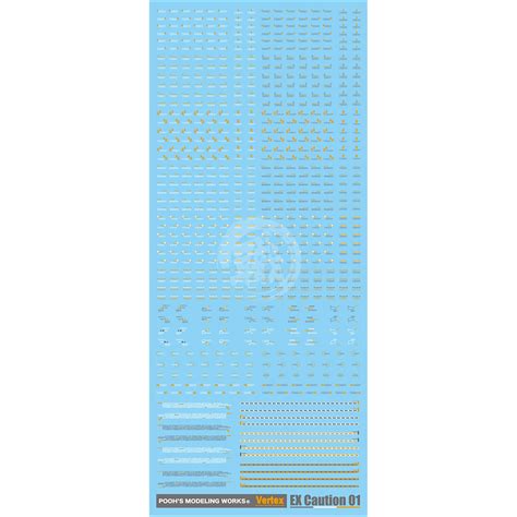 Ex Caution Decal 01 Yellow Shokuningunpla