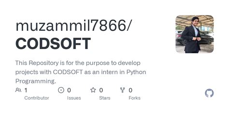 GitHub Muzammil7866 CODSOFT This Repository Is For The Purpose To