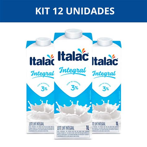 Leite Líquido Uht Integral Italac 1l Loja Maximo Benefícios