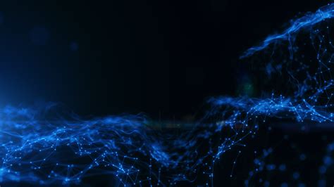 Blue Abstract Background Digital Line And Dots Connect Technology Network Connections Abstract