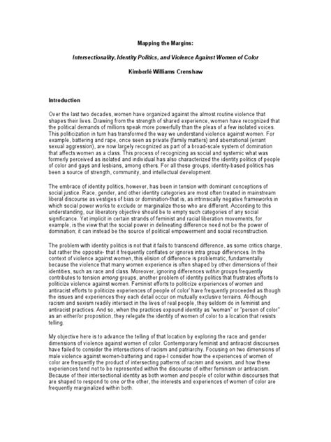 Crenshaw On Intersectionality Pdf