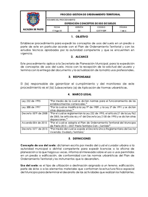 Got P 009 Concepto De Uso De Suelos 03 Pdf Software De La