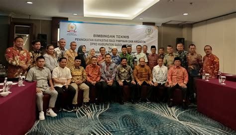Tingkatkan Kapasitas Pimpinan Dan Anggota Dprd Sarolangun Gelar Bimtek