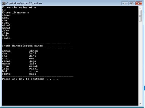 Saling Memberi Karena Alloh Buble Sorting