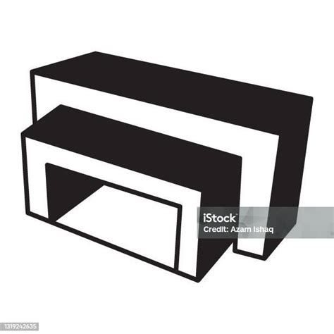 중첩 디스플레이 테이블 개념 벡터 아이콘 디자인 소매 점 장비 기호 슈퍼마켓 비품 기호 식료품 점 용품 재고 일러스트 가구에 대한 스톡 벡터 아트 및 기타 이미지 Istock