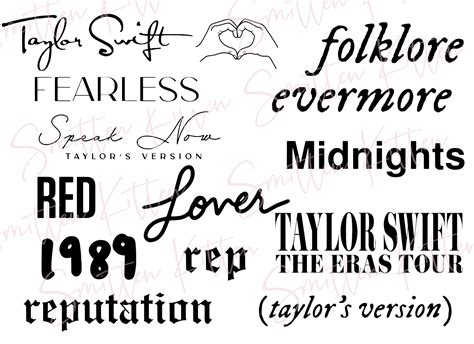 Taylor Swift Album Font Taylor Swift Album Font