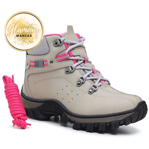 Botinha Coturno Trilha Feminina Original Lona Reforçada Shopee Brasil