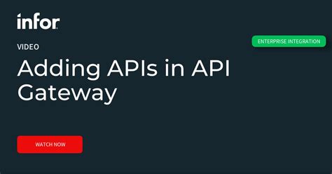 Susan Macleod On Linkedin Adding Apis In The Infor Os Api Gateway