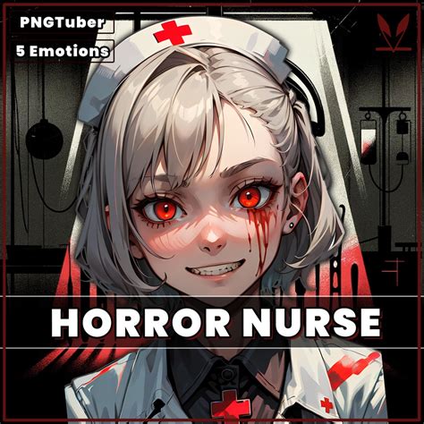 Pngtuber Horror Nurse Girl With 5 Expressions Ready To Go For