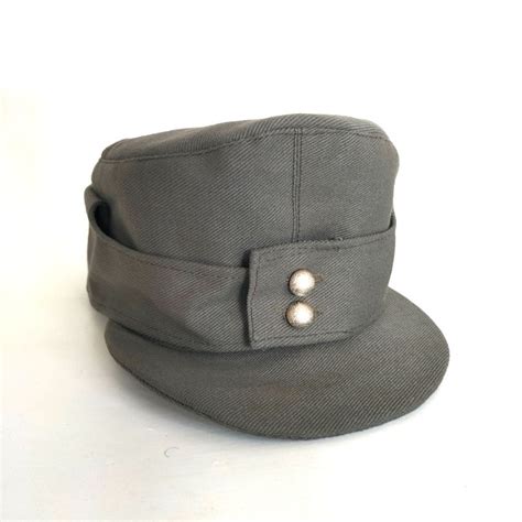 Jual Topi Lapangan Field Cap Jerman Ww2 Warna Hijau Abu Shopee Indonesia