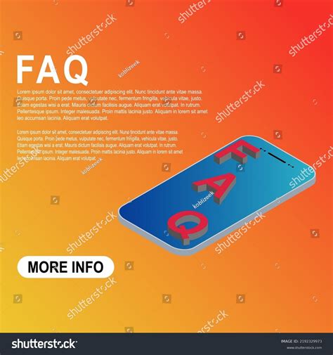 Faq D Template Frequently Asked Questions Stock Vector Royalty Free Shutterstock