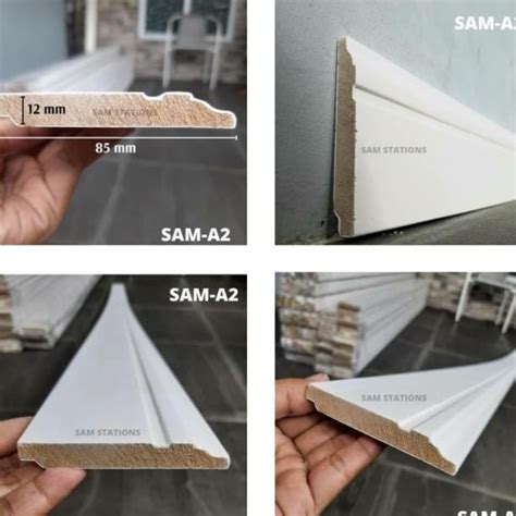 Jual Sam A2 Plint Lantai Skirting List Kayu Wall Molding Lis Dinding