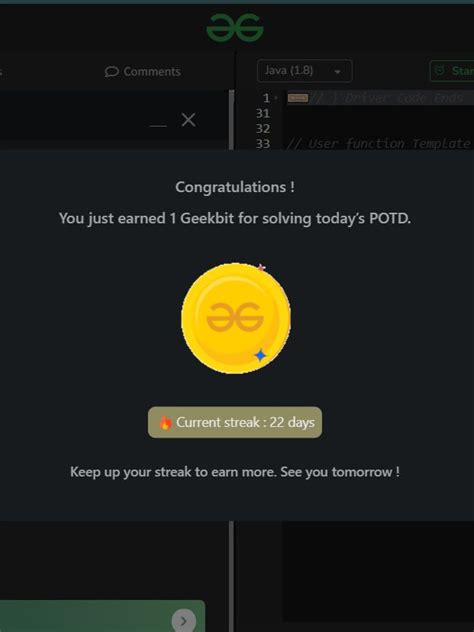 Isha Kumari On Linkedin Gfg160 Geekstreak2024 Womenintech Java Programming Algorithms