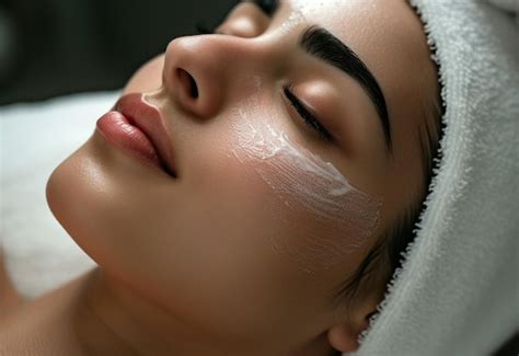 Premium Photo Girl Getting A Facial In A Spa Premium Photo Girl Getting A Facial In A Spa