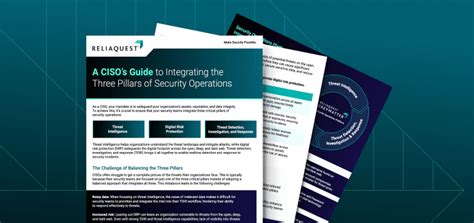 Carola Briese Phd On Linkedin A Cisos Guide To Integrating Three Pillars Of Security Operations