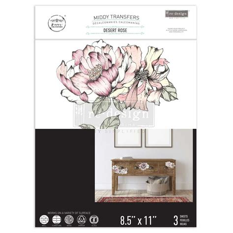 Rankenwerk Redesign Transfers Desert Rose