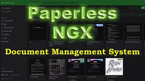 Paperless Ngx Docker управление документами Dms Document Management System Youtube