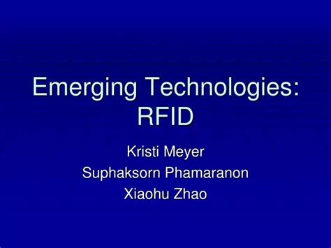 Ppt Emerging Technologies Rfid Powerpoint Presentation Free