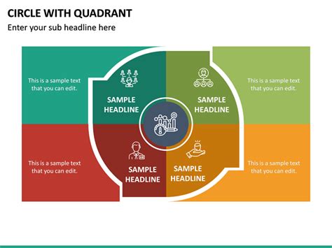 PowerPoint Circle With Quadrant