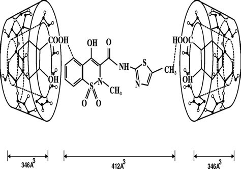 Proposed Structure For Meloxicam Cyclodextrin 1 2 Inclusion Complex Download Scientific Diagram
