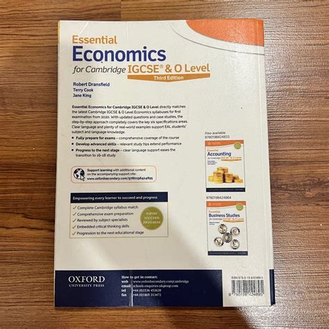Essential Economics Cambridge Igcse R And O Level Hobbies And Toys Books And Magazines Textbooks
