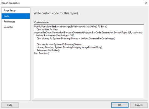 Barcodegenerator Classdocumentation