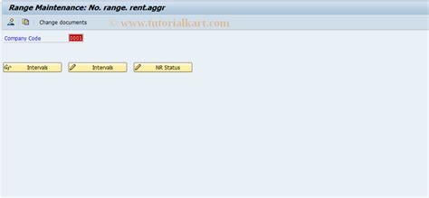 FOV SAP Tcode Rental Agreement Number Range