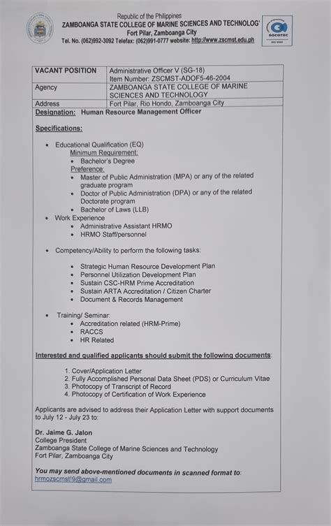 Zscmst Hrmo Zscmst Notice Of Vacancy 1 Farm