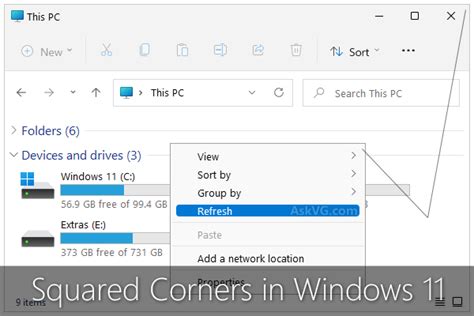 Tip How To Disable Enable Rounded Corners In Windows 11 Askvg