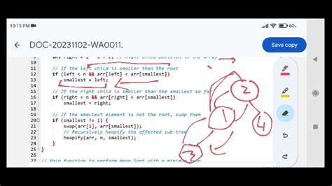 Heap Sort Code Implementation Easy Solution Question Youtube