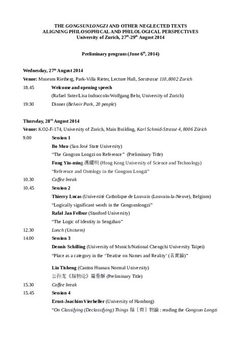 Pdf With Rafael Suter Lisa Indraccolo The Gongsunlongzi And Other