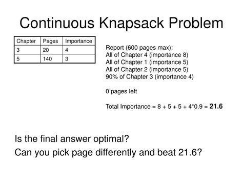 Ppt Knapsack Problem Greedy Vs Brute Force Powerpoint Presentation