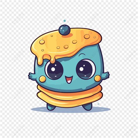 귀여운 팬케이크 벡터상표클립 아트만화 Png 일러스트 무료 다운로드 Lovepik