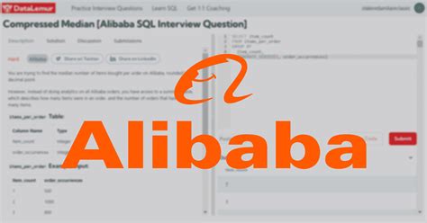 10 Alibaba Sql Interview Questions Updated 2024