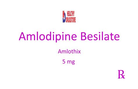 Amlodipine Besilate Amlothix 5 Mg 100 Pcs Healthy Drugstore 2 Off Gcash