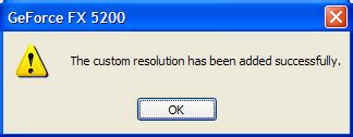 Custom Resolutions NVIDIA
