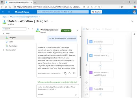 Get Ai Assisted Help For Standard Workflows Azure Logic Apps