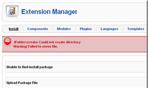 Common Problem Of Joomla To Jfoldercreate Could Not Create Directory