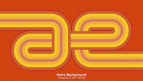 추상 라인 실루엣으로 어두운 그런 지 배경 기하학적 웨이브 편집 가능한 색상으로 레트로 간단한 배경 무료 Psd 파일