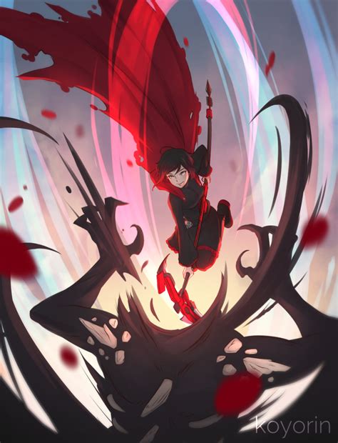 Ruby Rose And Grimm Rwby Drawn By Koyorin Danbooru