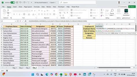 Excel Reverse Vlookup Using Choose Function 🔄📊 30 Day Excel